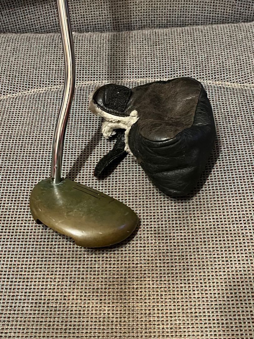 Antique Brass Putter able to pick up ball on standing after putting ...