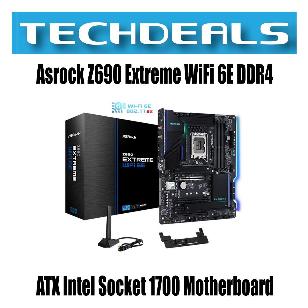Asrock Z690 Extreme WiFi 6E DDR4 ATX Intel Socket 1700 Motherboard ...