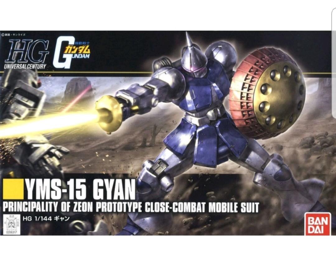 Assemble HGUC YMS-15 Gyan scale 1/144 Bandai, Hobbies & Toys, Toys ...