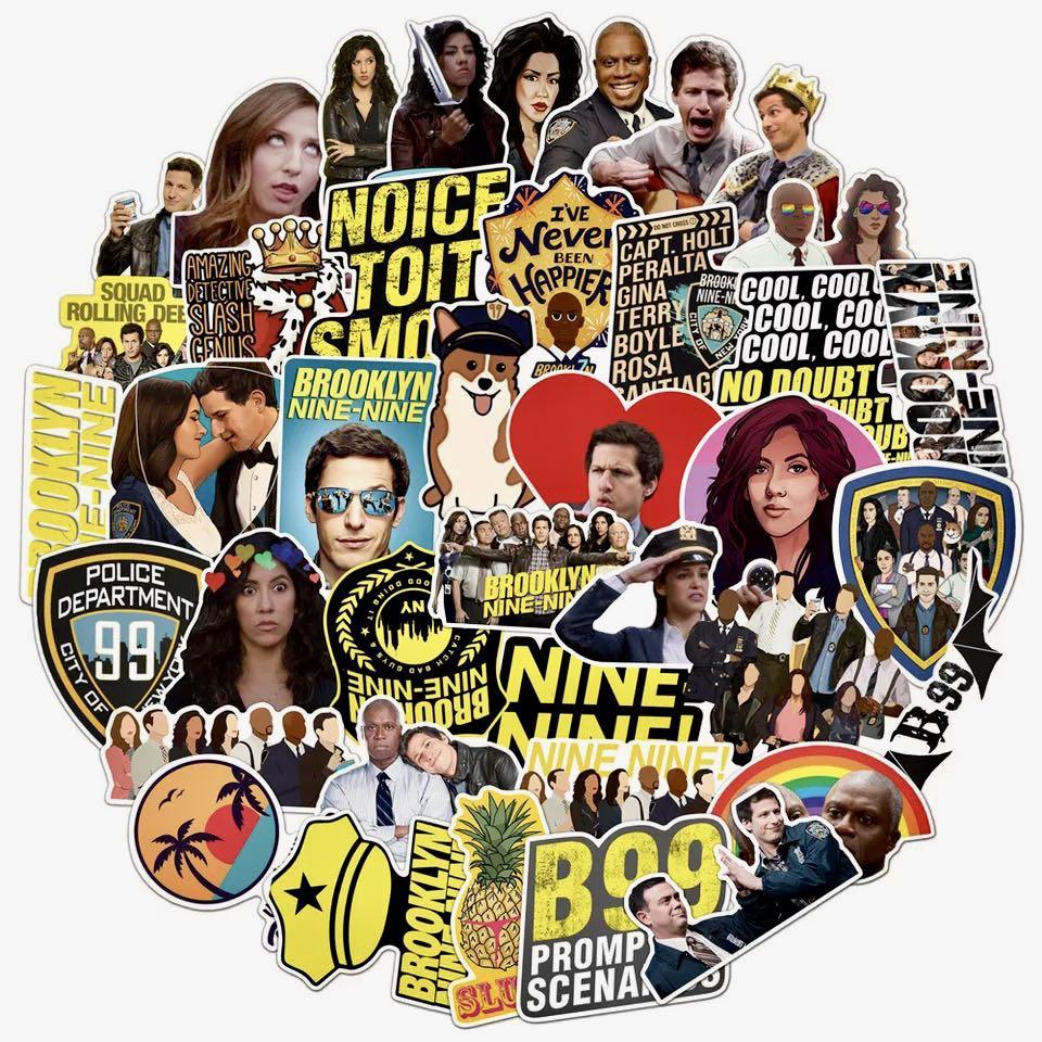 [AUG SALE] (Stickers) 50pc Brooklyn Nine Nine American Sitcom Drama ...