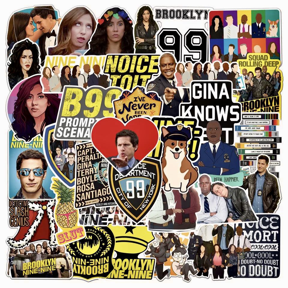 [AUG SALE] (Stickers) 50pc Brooklyn Nine Nine American Sitcom Drama ...