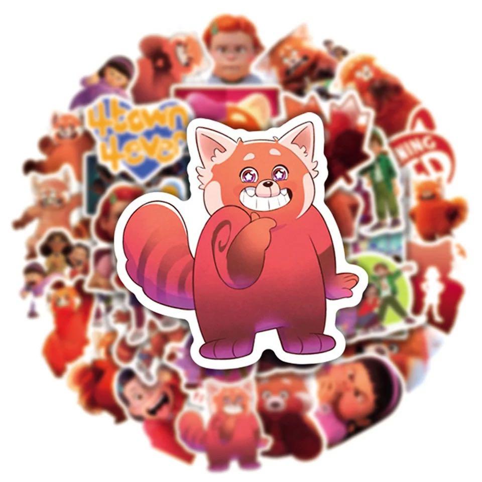 (Stickers) 50pc Turning Red Disney Pixar Animated Movie Chinese Red ...