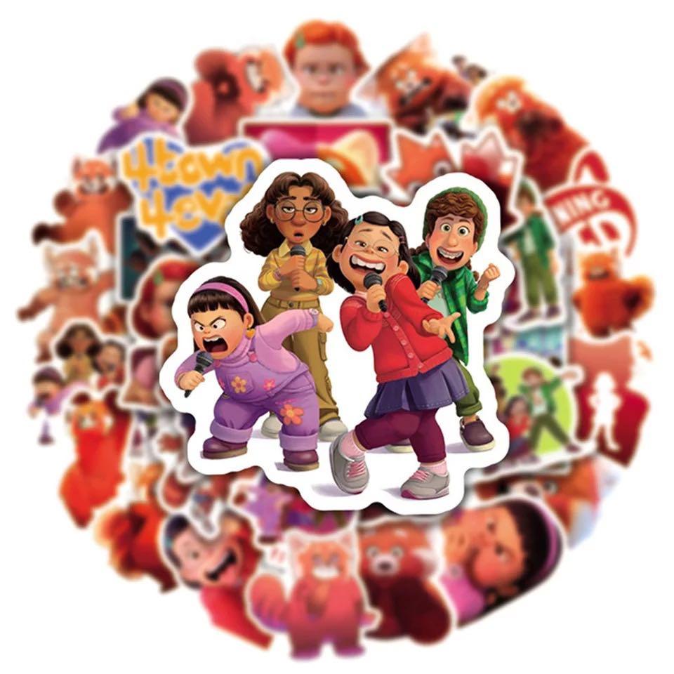 (Stickers) 50pc Turning Red Disney Pixar Animated Movie Chinese Red ...