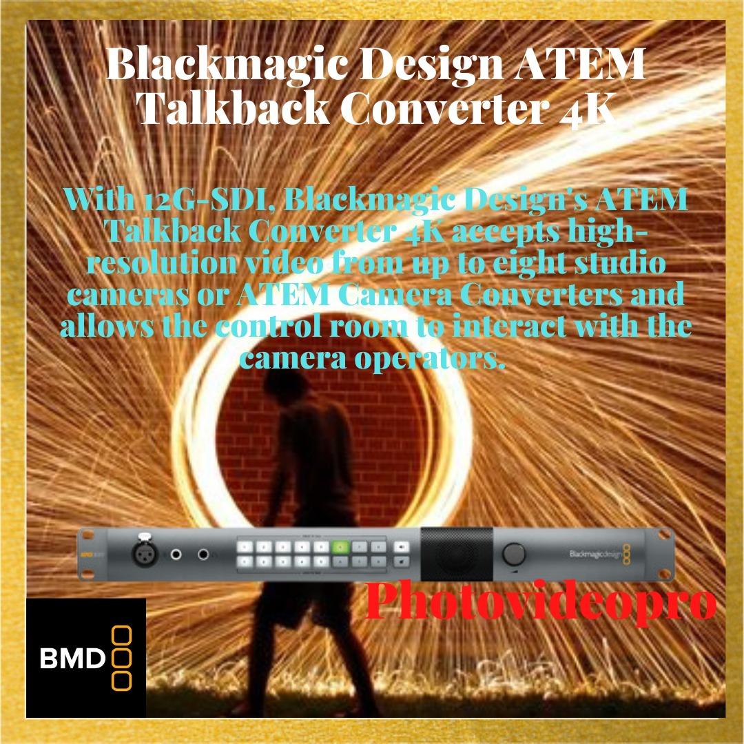 Blackmagic Design ATEM Talkback Converter 4K @@@@, Photography ...