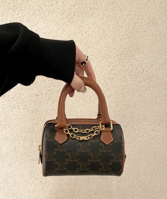 CELINE mini boston bag, 名牌, 手袋及銀包 - Carousell