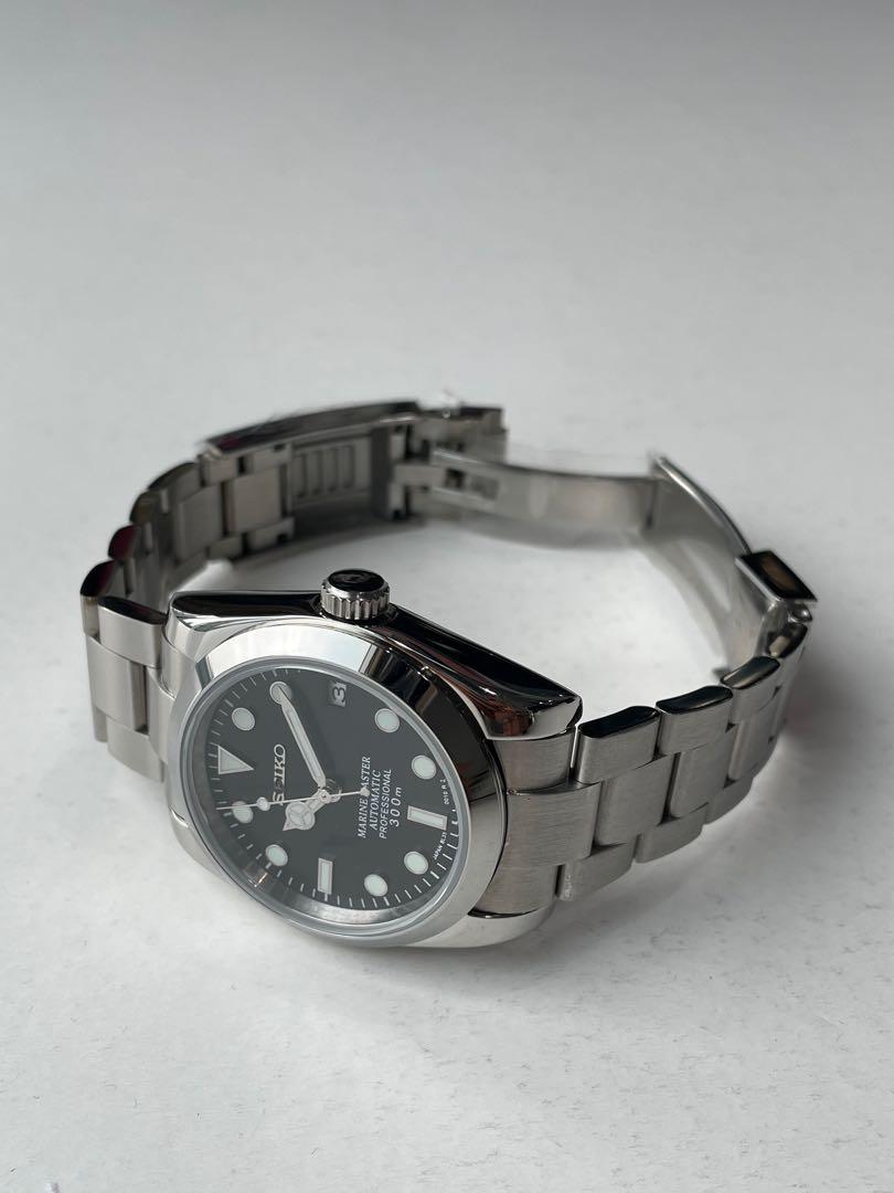 Custom Seiko Mod Explorer 1 Black 36mm, Men's Fashion, Watches ...