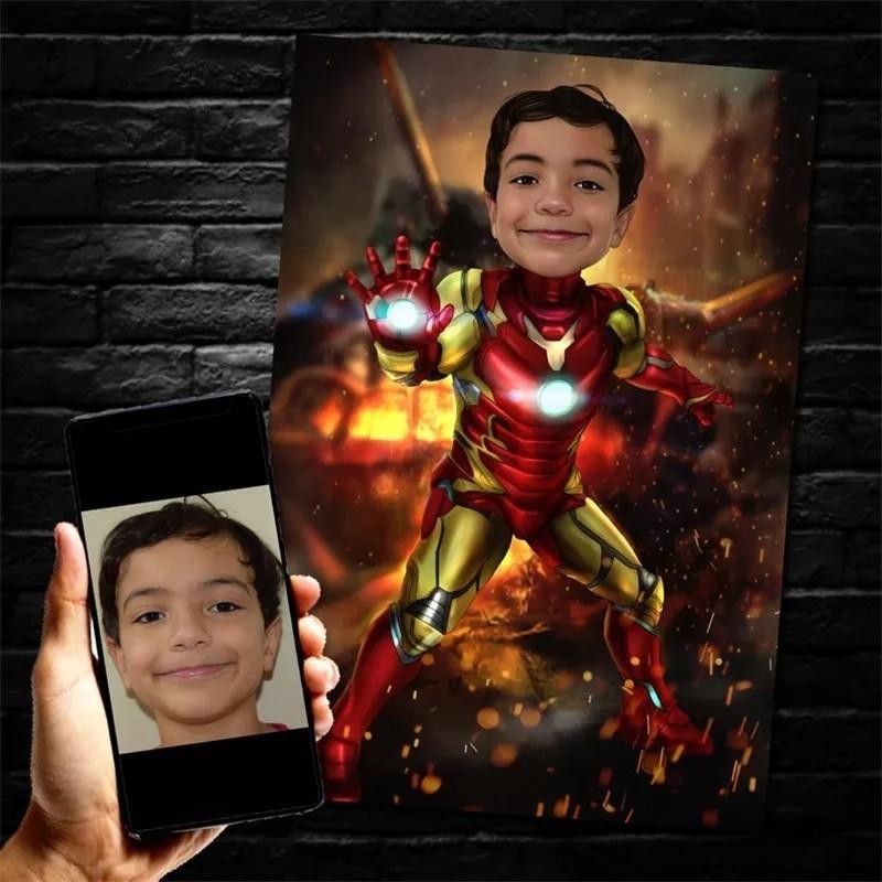 Custom super hero fan art custom canvas, Hobbies & Toys, Memorabilia ...