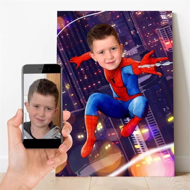 Custom super hero fan art custom canvas, Hobbies & Toys, Memorabilia ...