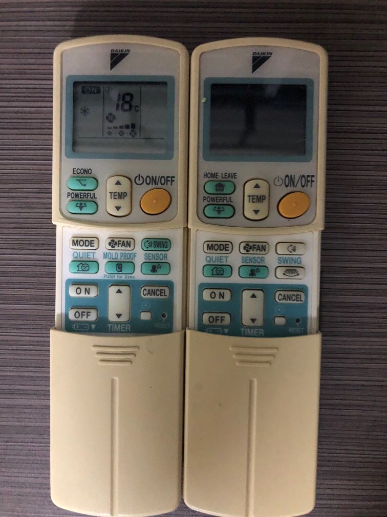 Daikin Aircon Remote Control, TV & Home Appliances, Air Conditioners ...