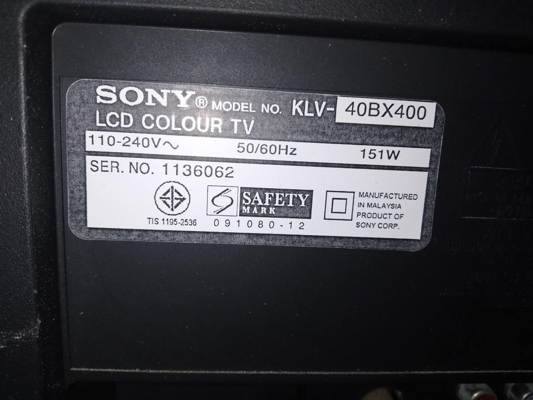 Defective Sony Bravia TV, TV & Home Appliances, TV & Entertainment, TV ...