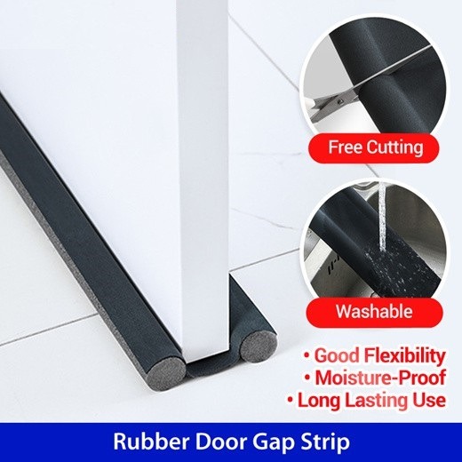 Door Gap Rubber Sealing Strip. Prevent Bug in and Aircon Leakage ...