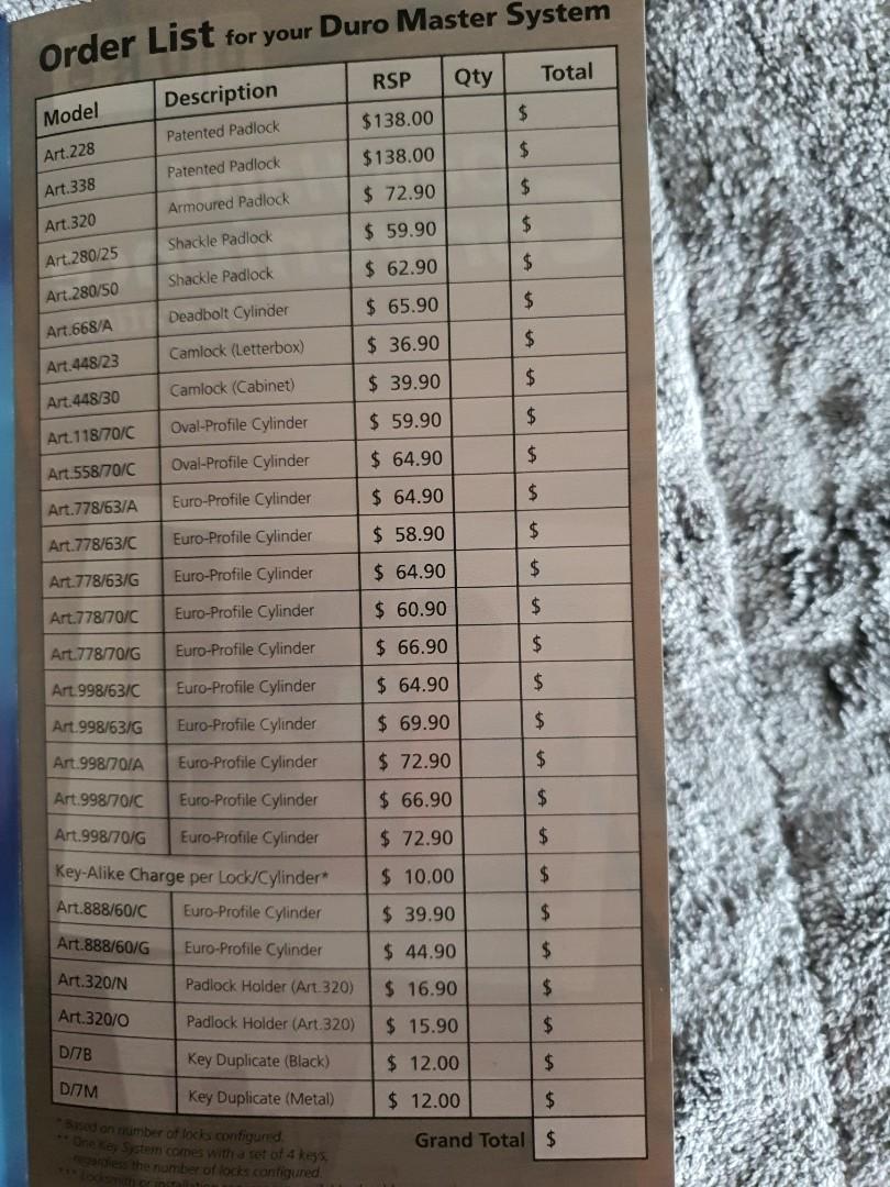 Duro Lock - For Ultimate Security, Furniture & Home Living, Security ...