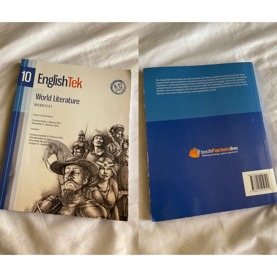 EnglishTek World Literature (techFactors) High School Textbook, Hobbies ...