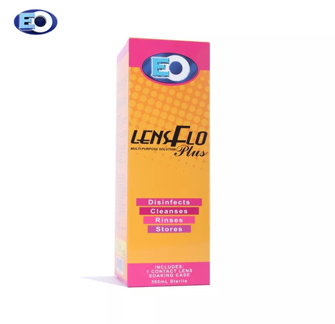 EO LensFlo 360ml Contact Lens Solution, Beauty & Personal Care, Vision ...