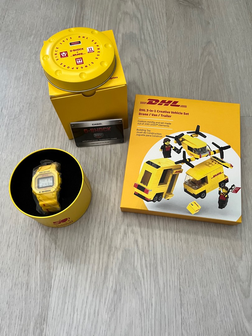 Exclusive Limited Edition DHL G-Shock and Lego set, Hobbies & Toys ...