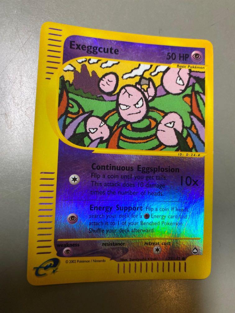 Exeggcute (vintage Pokémon card), Hobbies & Toys, Toys & Games on Carousell