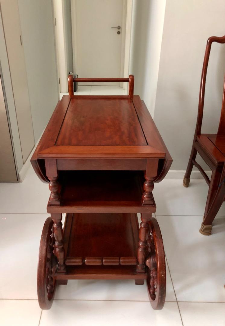 Vintage Mini Bar Trolley (extendable), Furniture & Home Living ...