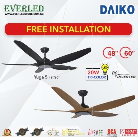 [FREE INSTALLATION] Daiko DC Yuga 5 48"/60" with Tri-Color LED ...