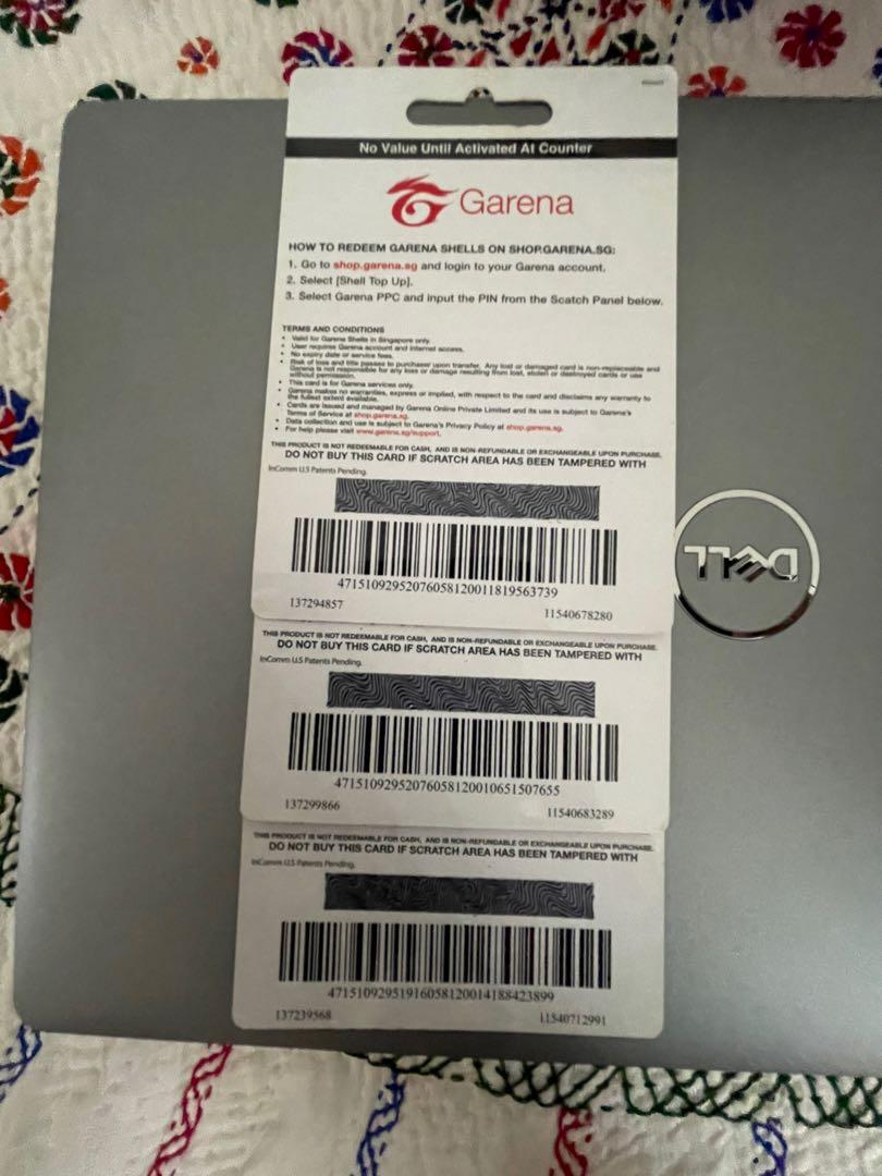 Garena Gift Cards (3200 shells), Video Gaming, Gaming Accessories, Game ...