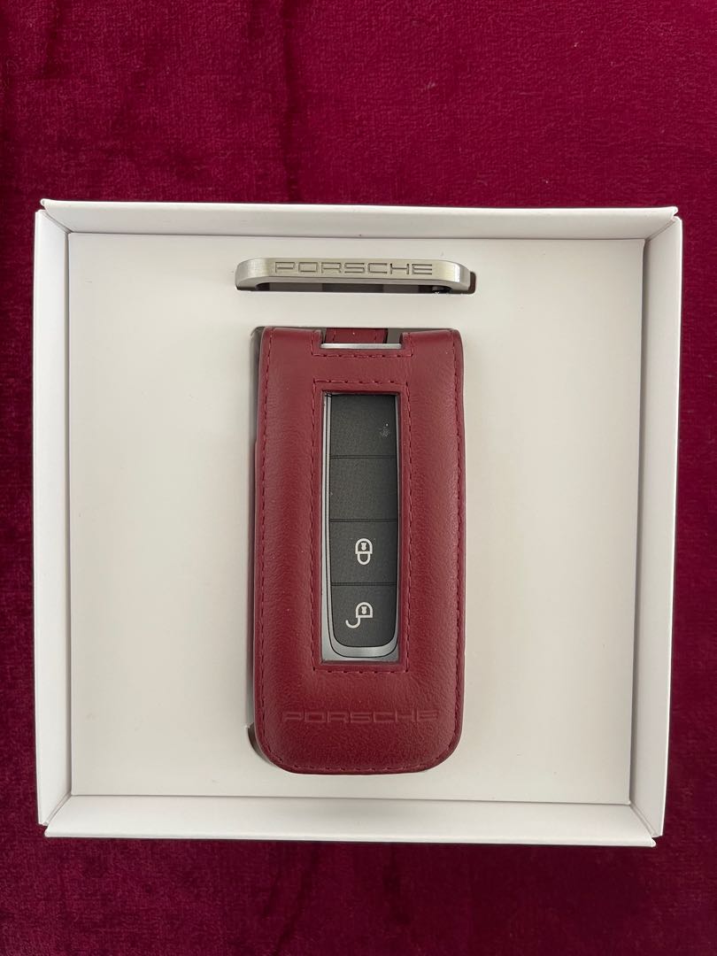 Genuine Porsche Leather Key Case, Car Accessories, Accessories on Carousell