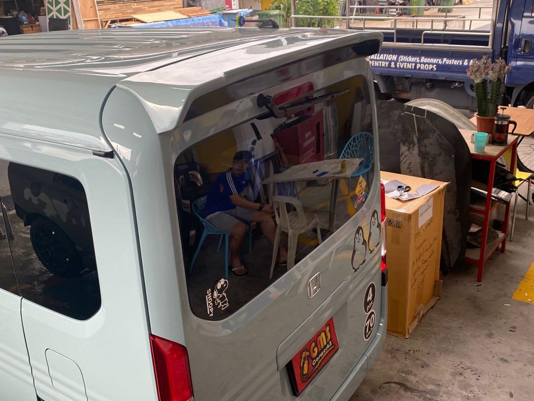 GMS # honda n-van spoiler, Car Accessories, Accessories on Carousell