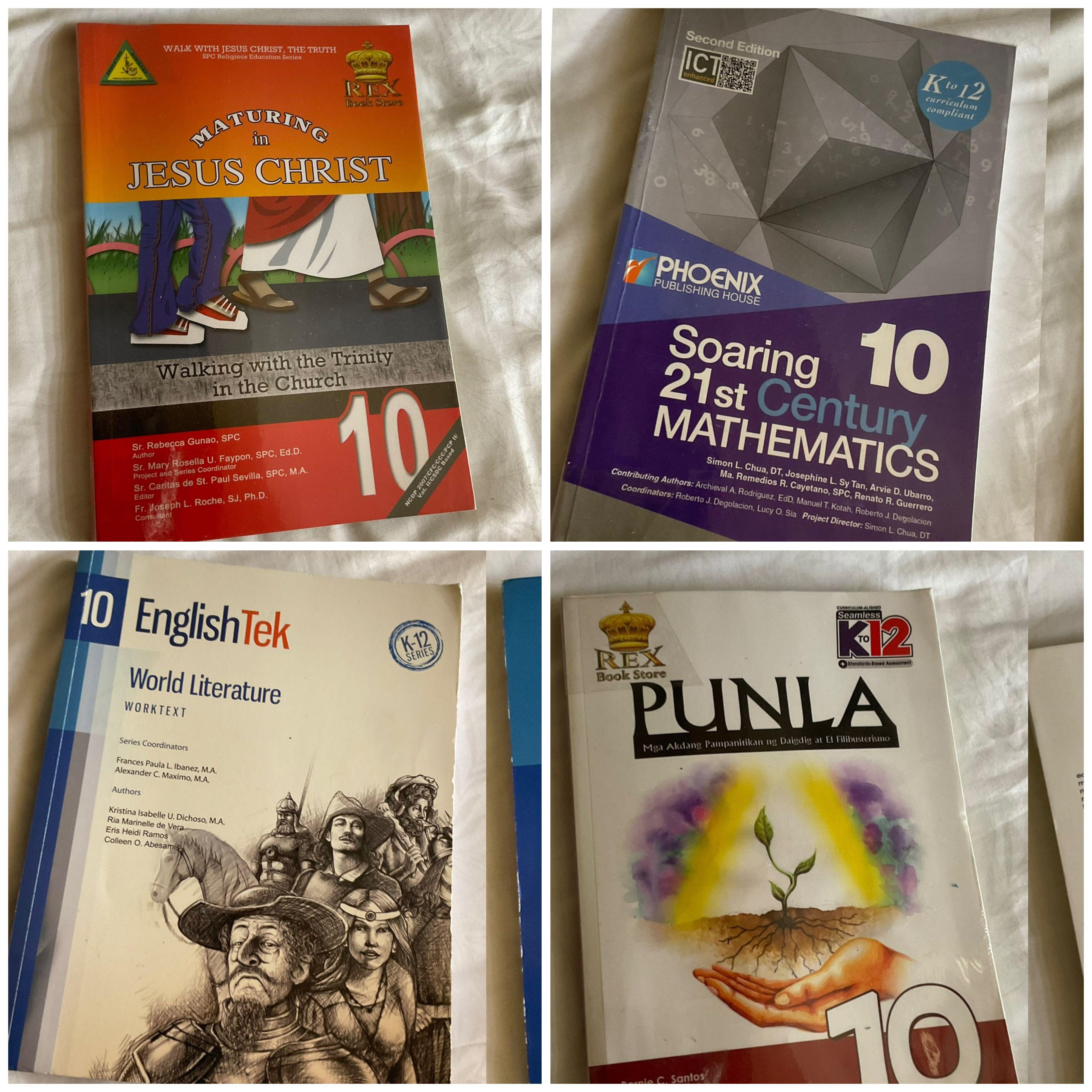 Grade 10 K-12 Textbooks 5-in-1 bundle set (REX, PHOENIX, techFactors ...