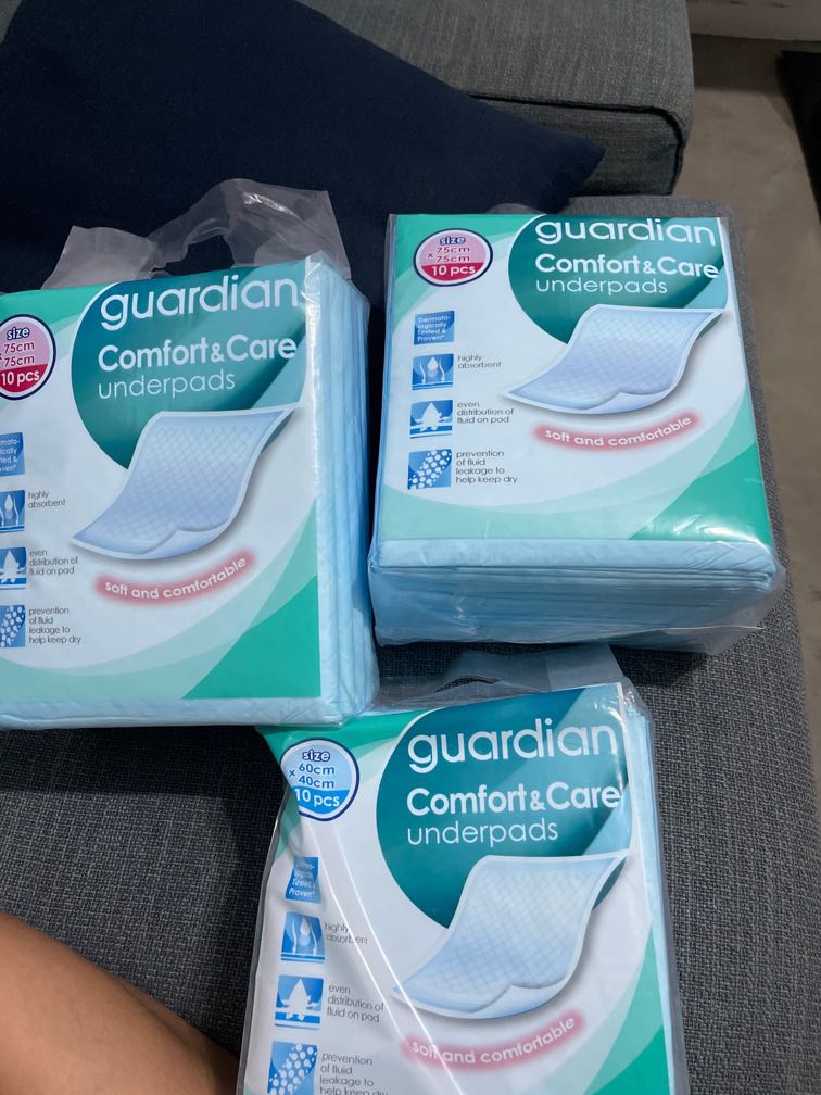GUARDIAN COMFORT CARE UNDERPADS, Health & Nutrition, Medical Supplies ...