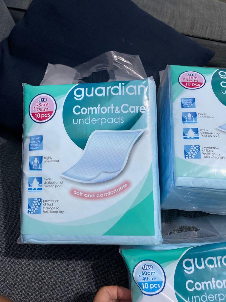 GUARDIAN COMFORT CARE UNDERPADS, Health & Nutrition, Medical Supplies & Tools on Carousell