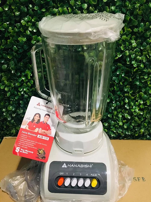 Hanabishi 1.5L Glass Blender HJB115, TV & Home Appliances, Kitchen ...