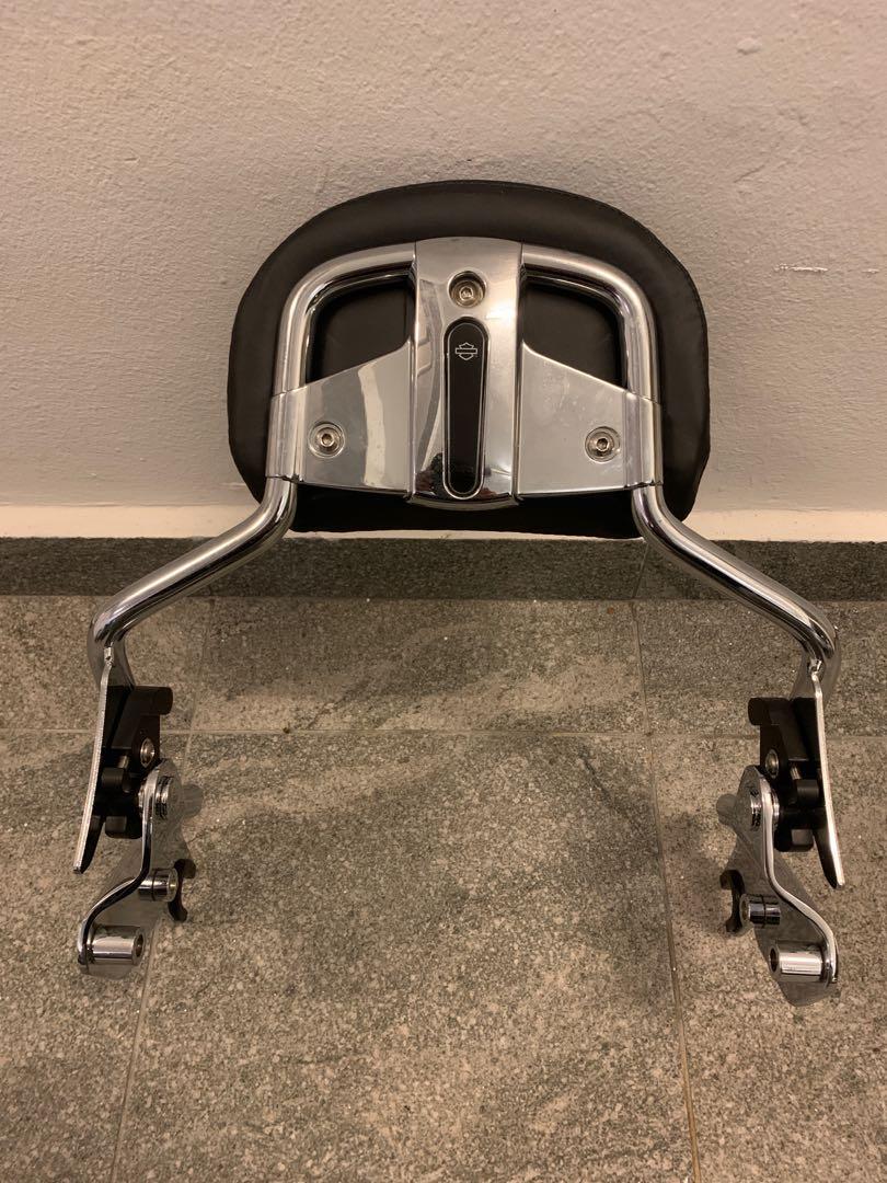 Harley backrest with bracket, Motorcycles, Motorcycle Accessories on ...
