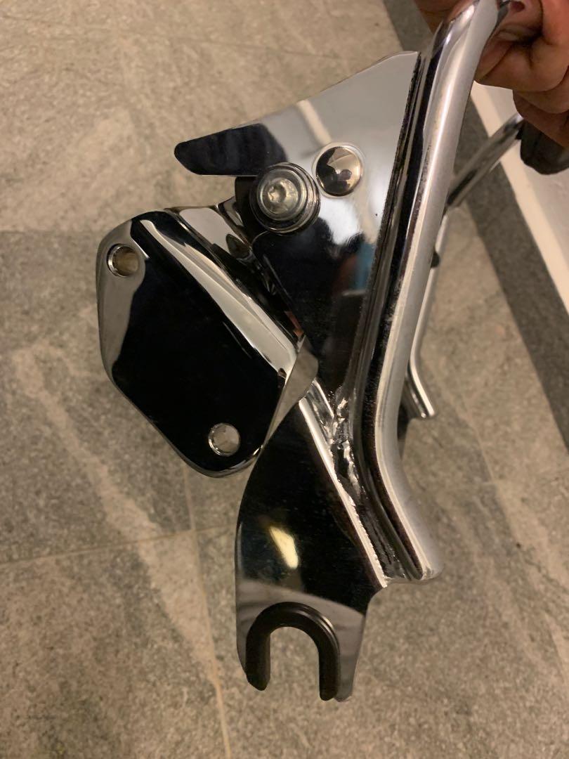 Harley backrest with bracket, Motorcycles, Motorcycle Accessories on ...