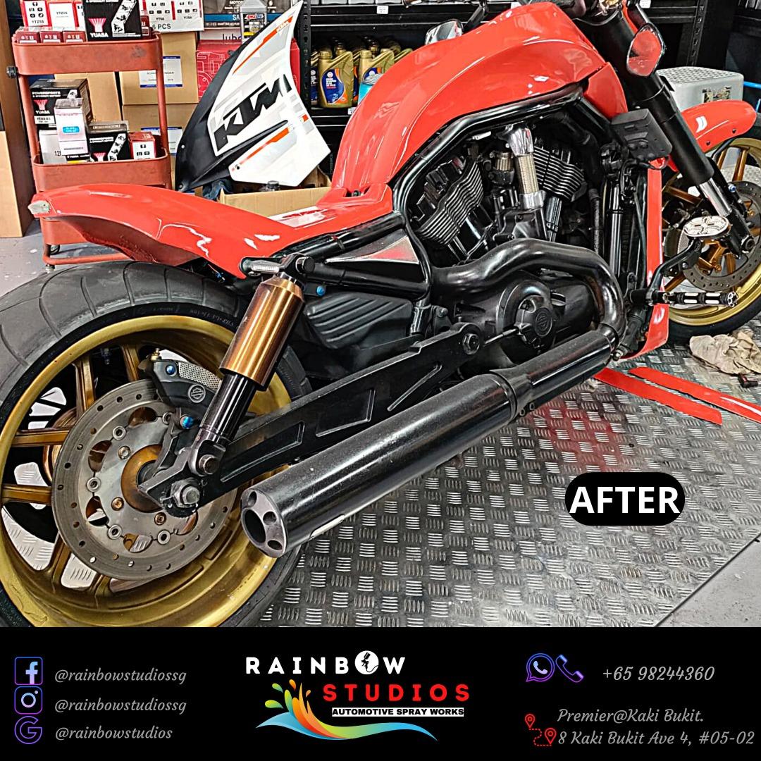 HARLEY DAVIDSON V-ROD MUSCLE / MOTORBIKE SPRAY / CAR SPRAY / REPAIR ...