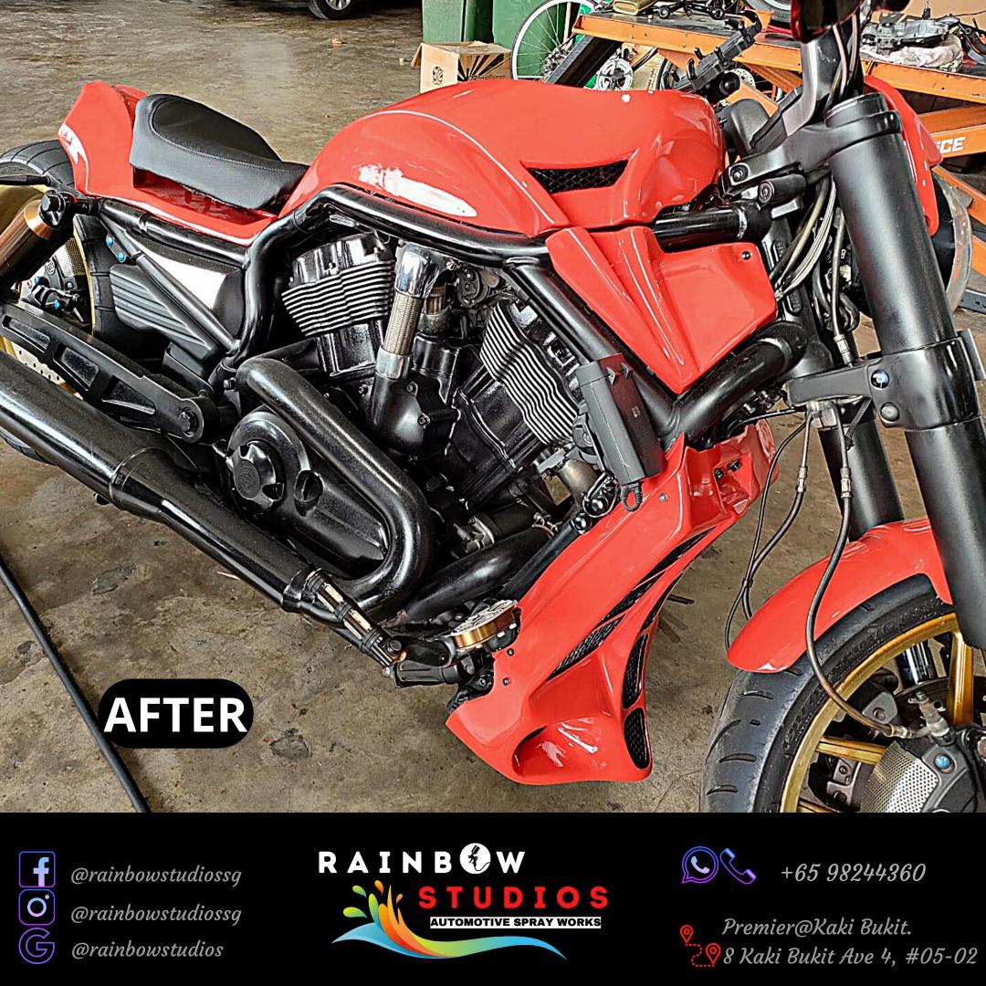 HARLEY DAVIDSON V-ROD MUSCLE / MOTORBIKE SPRAY / CAR SPRAY / REPAIR ...