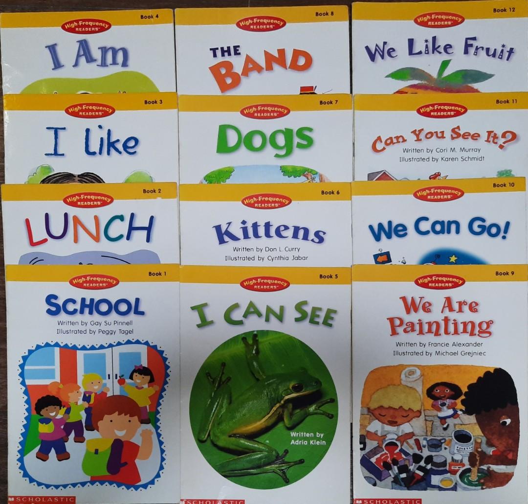 High Frequency Readers Scholastic Book 1 to 12, 興趣及遊戲, 書本 & 文具, 小朋友書 ...