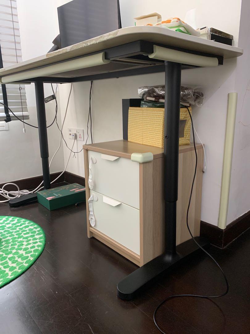IKEA bekant study table, Furniture & Home Living, Furniture, Tables ...