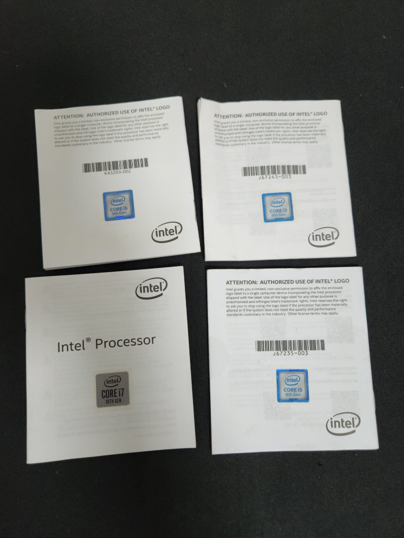 Intel Cpu stickers, Computers & Tech, Parts & Accessories, Computer ...