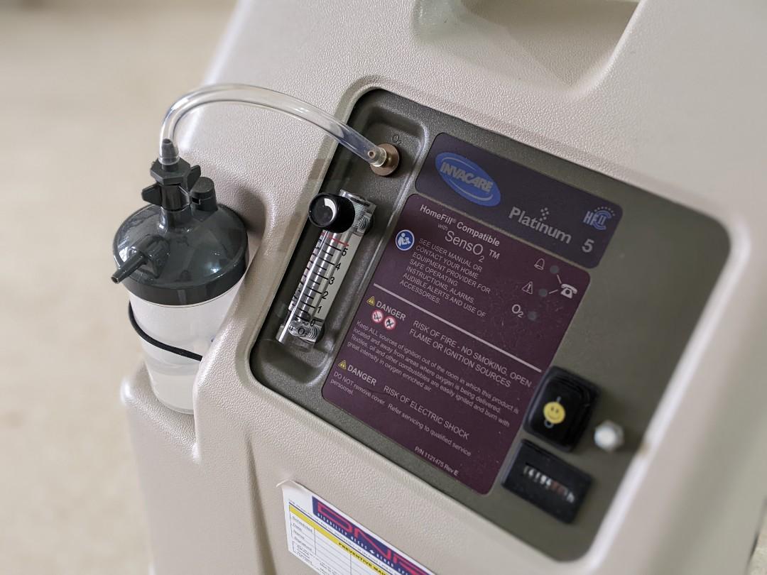 Invacare Platinum 5 Oxygen Concentrator, Health & Nutrition, Medical ...