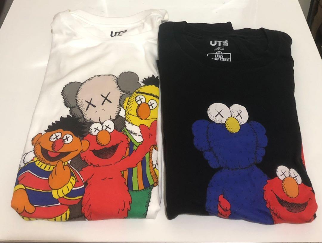 Kaws Sesame Street Uniqlo, Men's Fashion, Tops & Sets, Tshirts & Polo ...