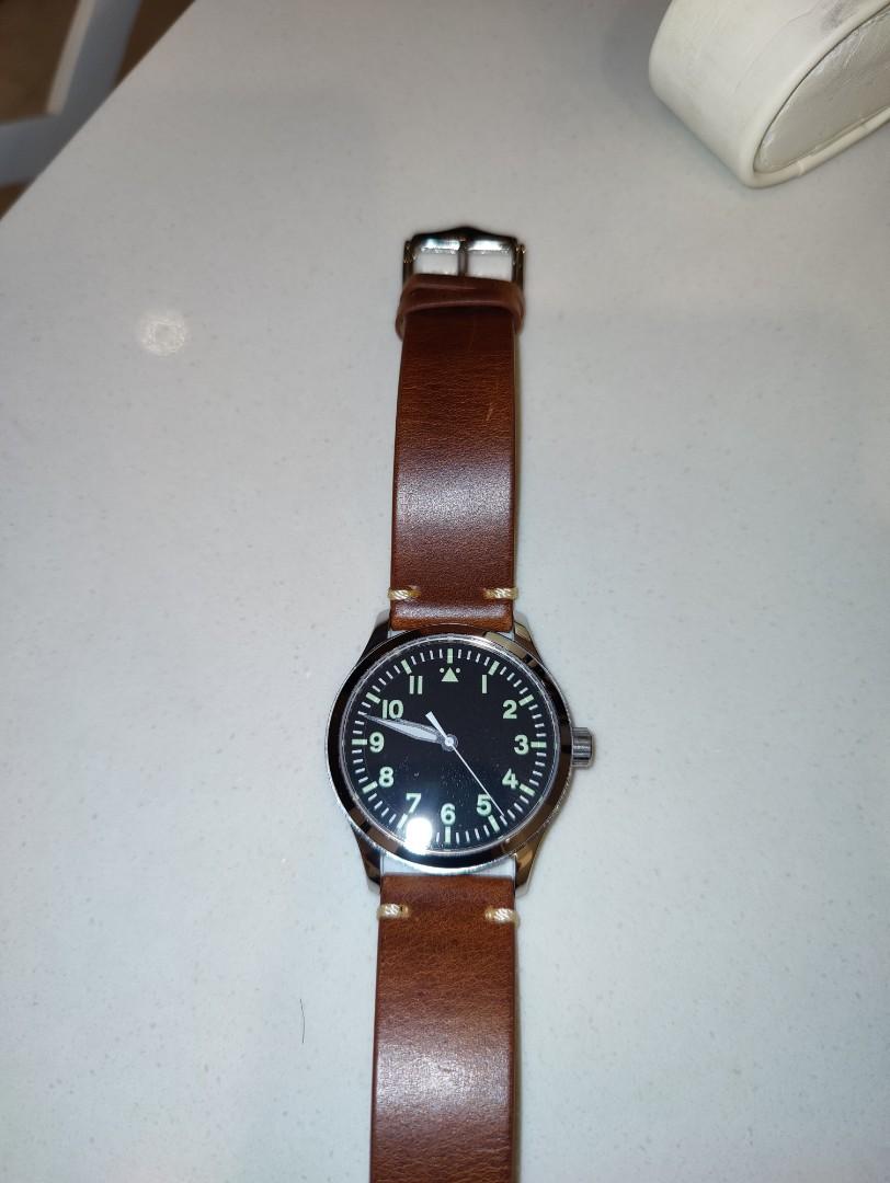 Kickstarter Prototype Automatic Pilot Watch with Sapphire Crystal, Men ...