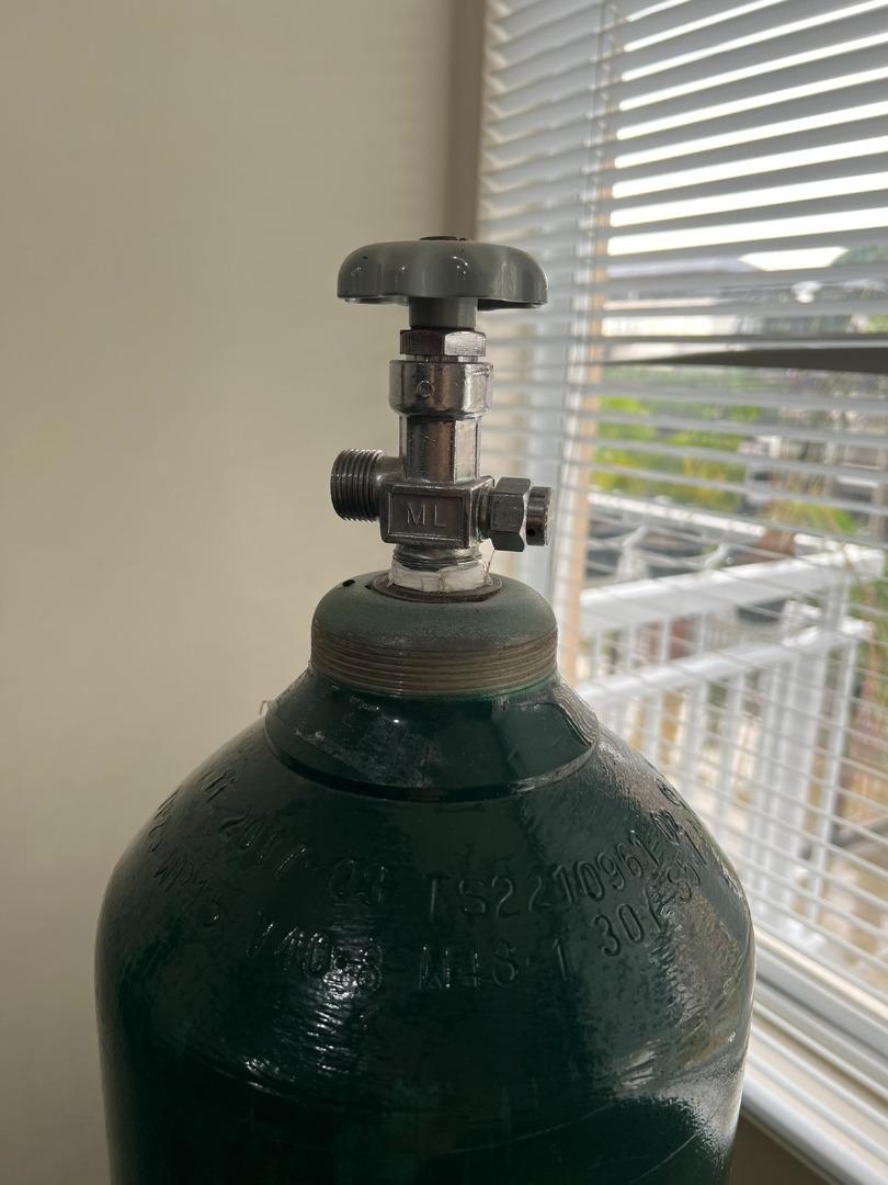 Large Oxygen Tank 50kg, Health & Nutrition, Medical Supplies & Tools on ...