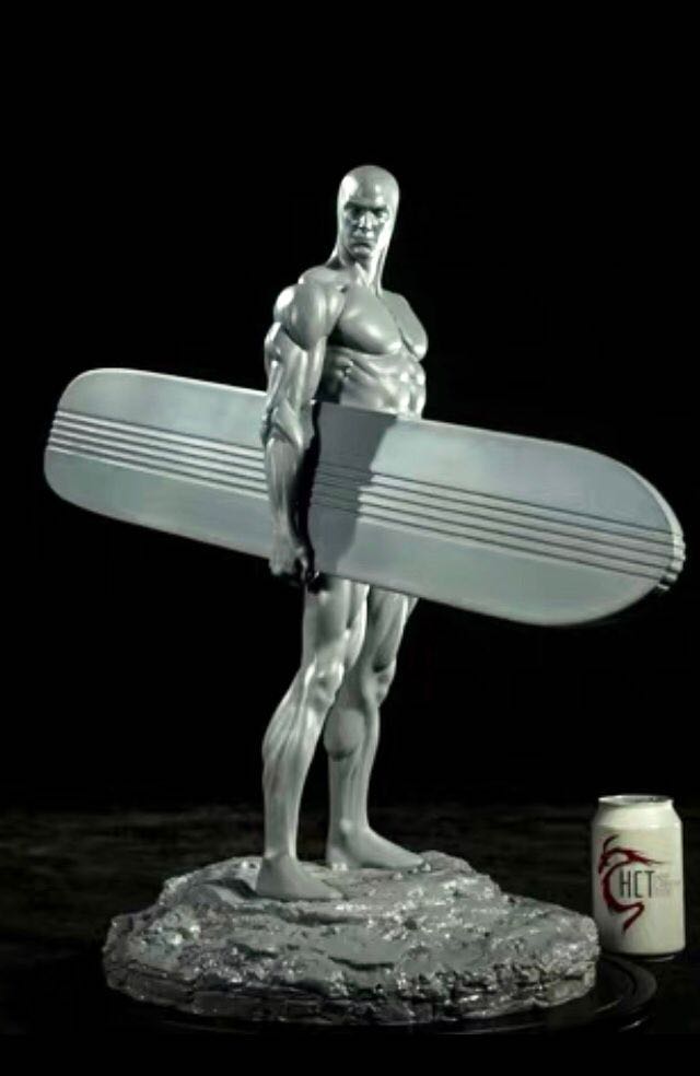 Last Level Silver Surfer V4 Unpainted Resin Kit 1/4 Scale Statue ...
