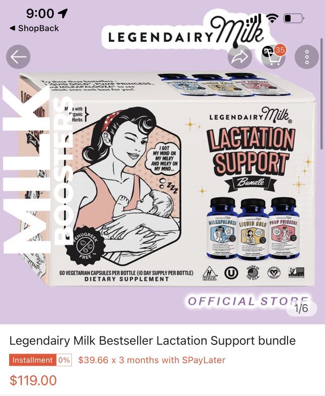 Legendary Milk booster, Health & Nutrition, Health Supplements ...