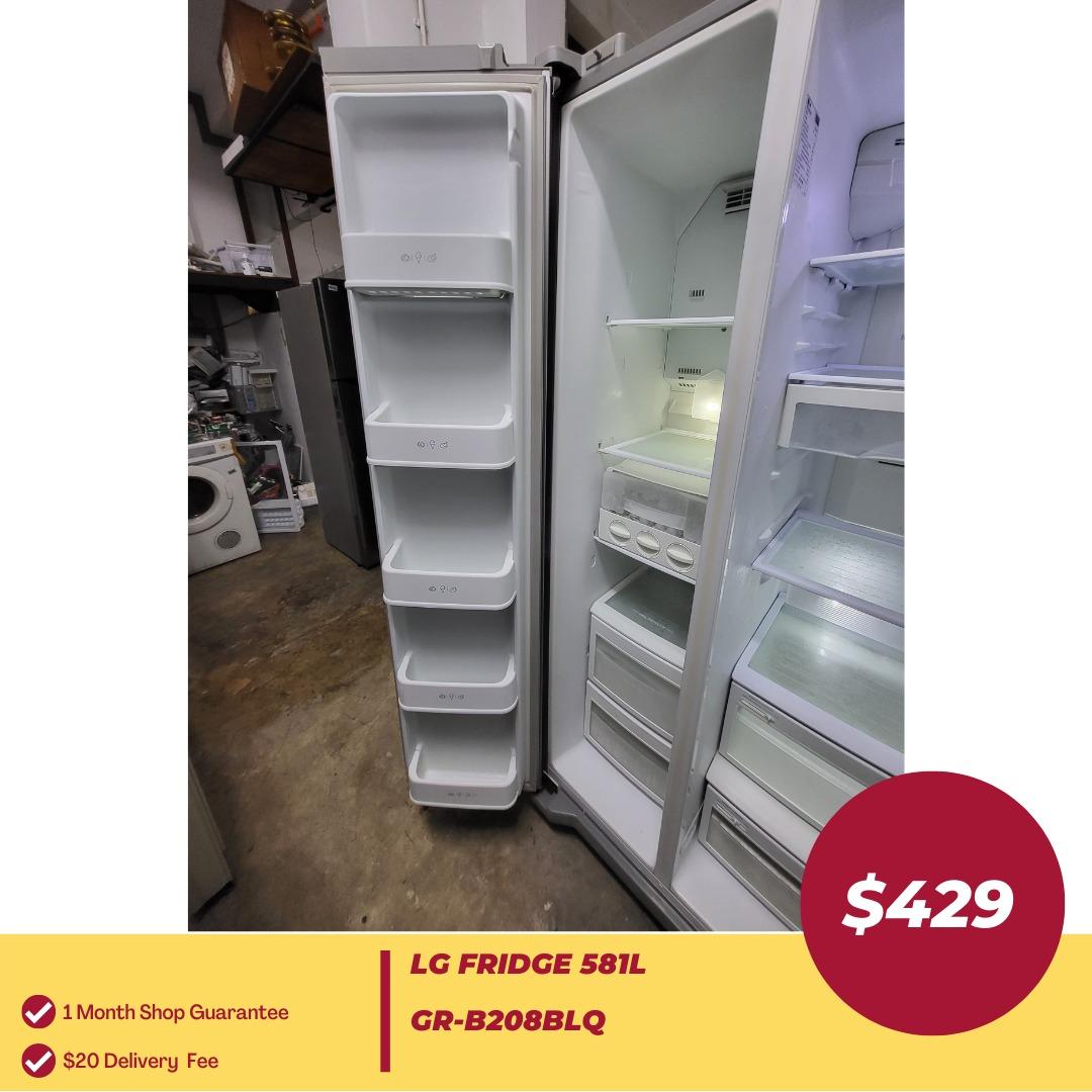 LG Fridge 581L GR-B208BLQ, TV & Home Appliances, Kitchen Appliances ...