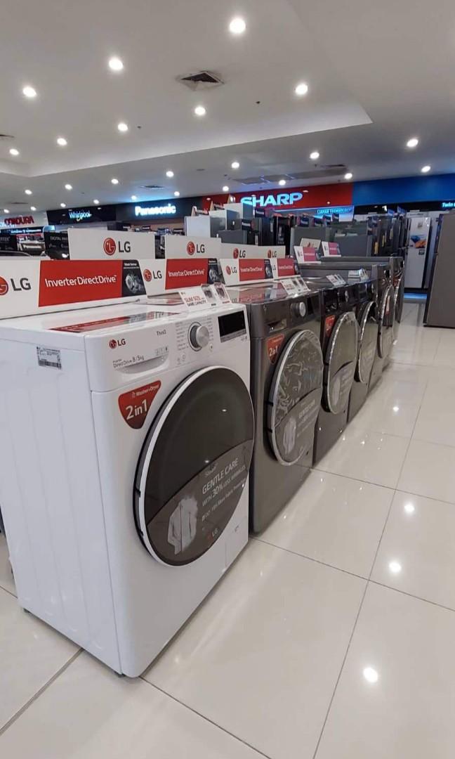 LG FRONT LOAD WASHER & DRYER INVERTER DIRECT DRIVE WASHING MACHINE, TV ...