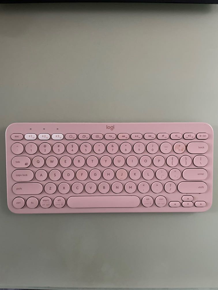 Logitech K380 Multi-Device Bluetooth Keyboard Pink, 電腦＆科技, 電腦周邊及配件, 電腦 ...