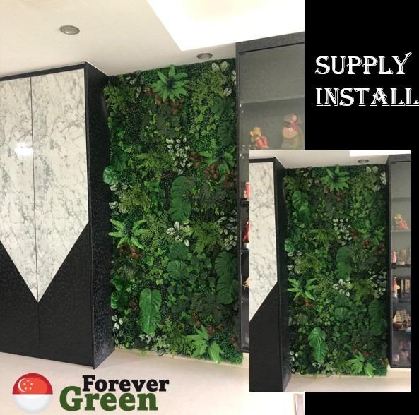 Luxury Green Wall Artificial Wall Plant Feature Wall Backdrop ...