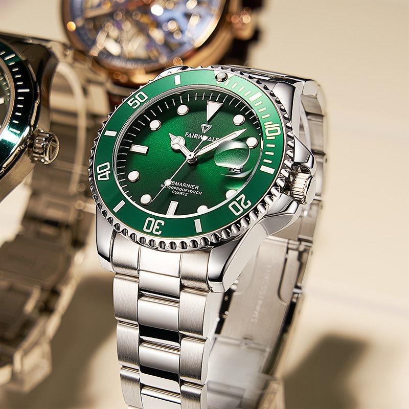 Mark Fairwhale New Green Water Ghost Quartz Watch Waterproof Sports ...