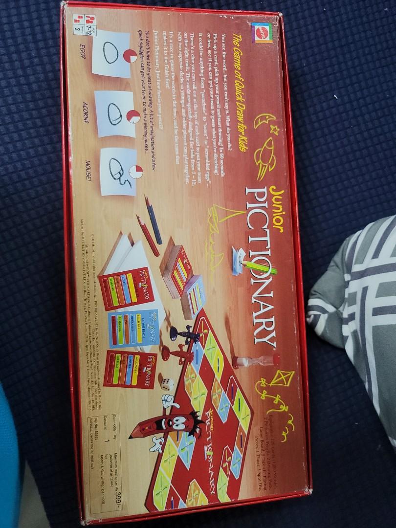 Mattel Pictionary Junior Board game, Hobbies & Toys, Toys & Games on ...