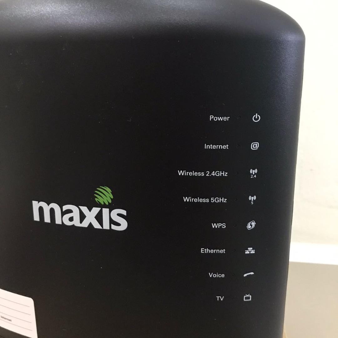 Maxis Wifi Router Technicolor TG389ac Dua-Band, Computers & Tech, Parts ...
