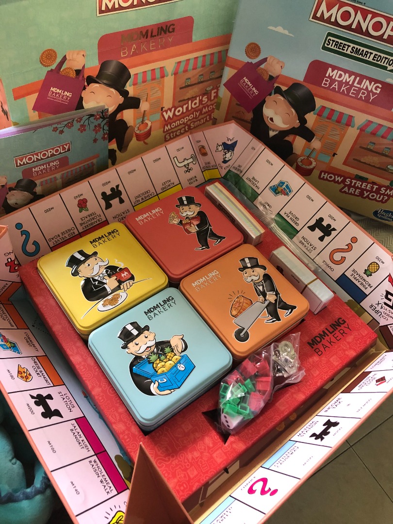 Mdm Ling Bakery - Monopoly Street Smart Mooncake Game Box, Food ...